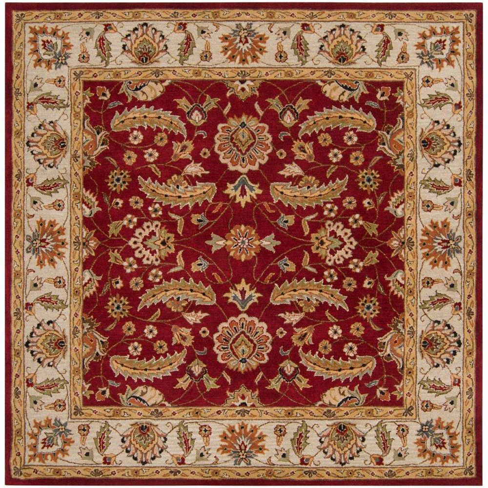 Artistic Weavers Brisbane Red 8 ft. x 8 ft. Indoor Transitional Square ...