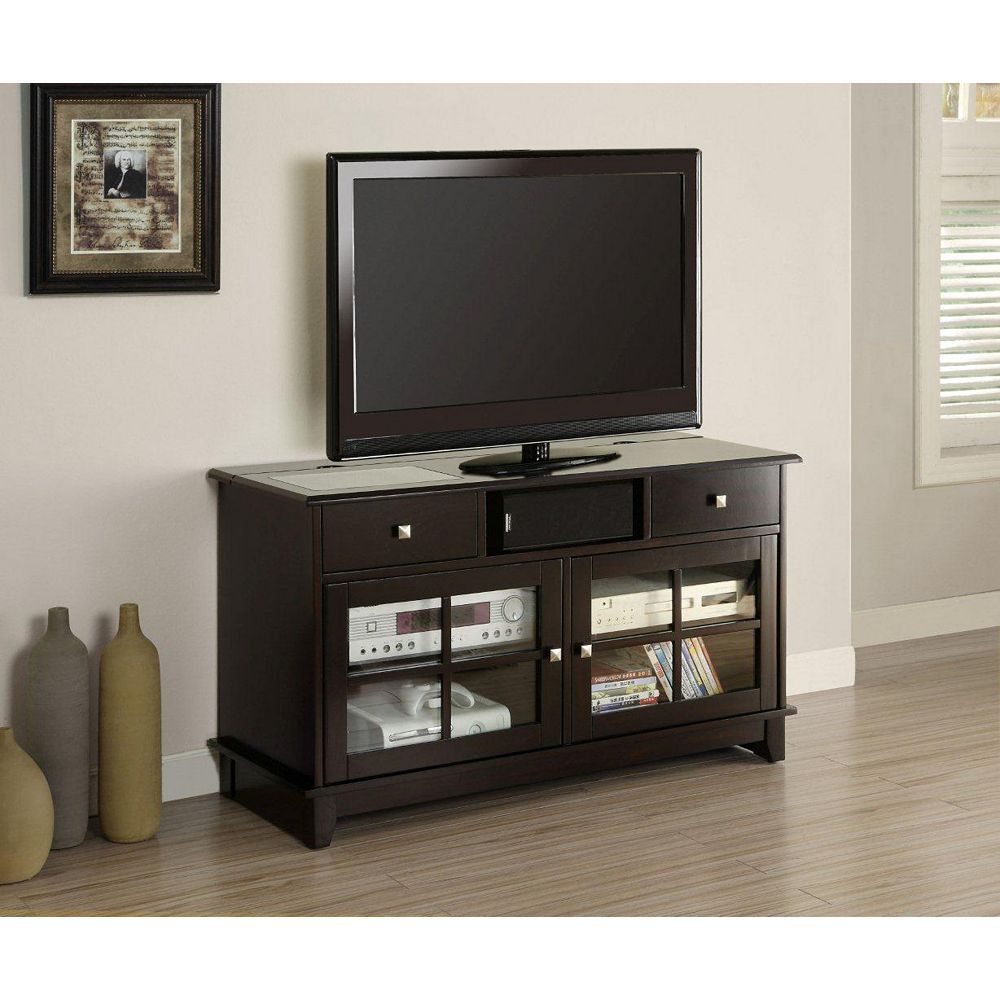 Monarch Specialties Dark Espresso Veneer Inch Connect-It 48 Inch TV ...