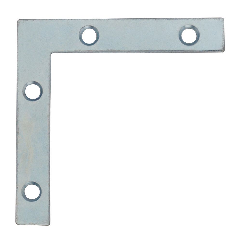 Everbilt 2-1/2 Inch Zinc Flat Corner Brace (4-Pack) | The Home Depot Canada