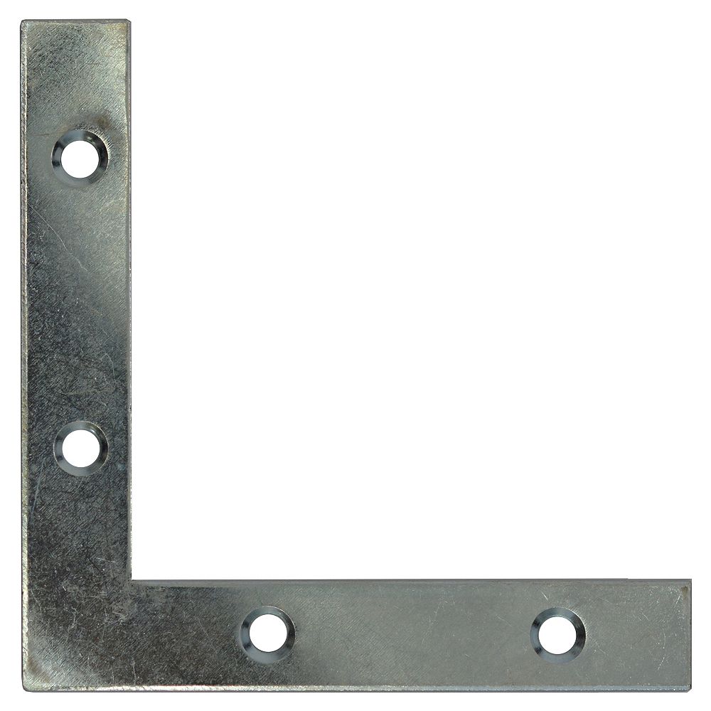 Everbilt 4 Inch Zinc Flat Corner Brace | The Home Depot Canada