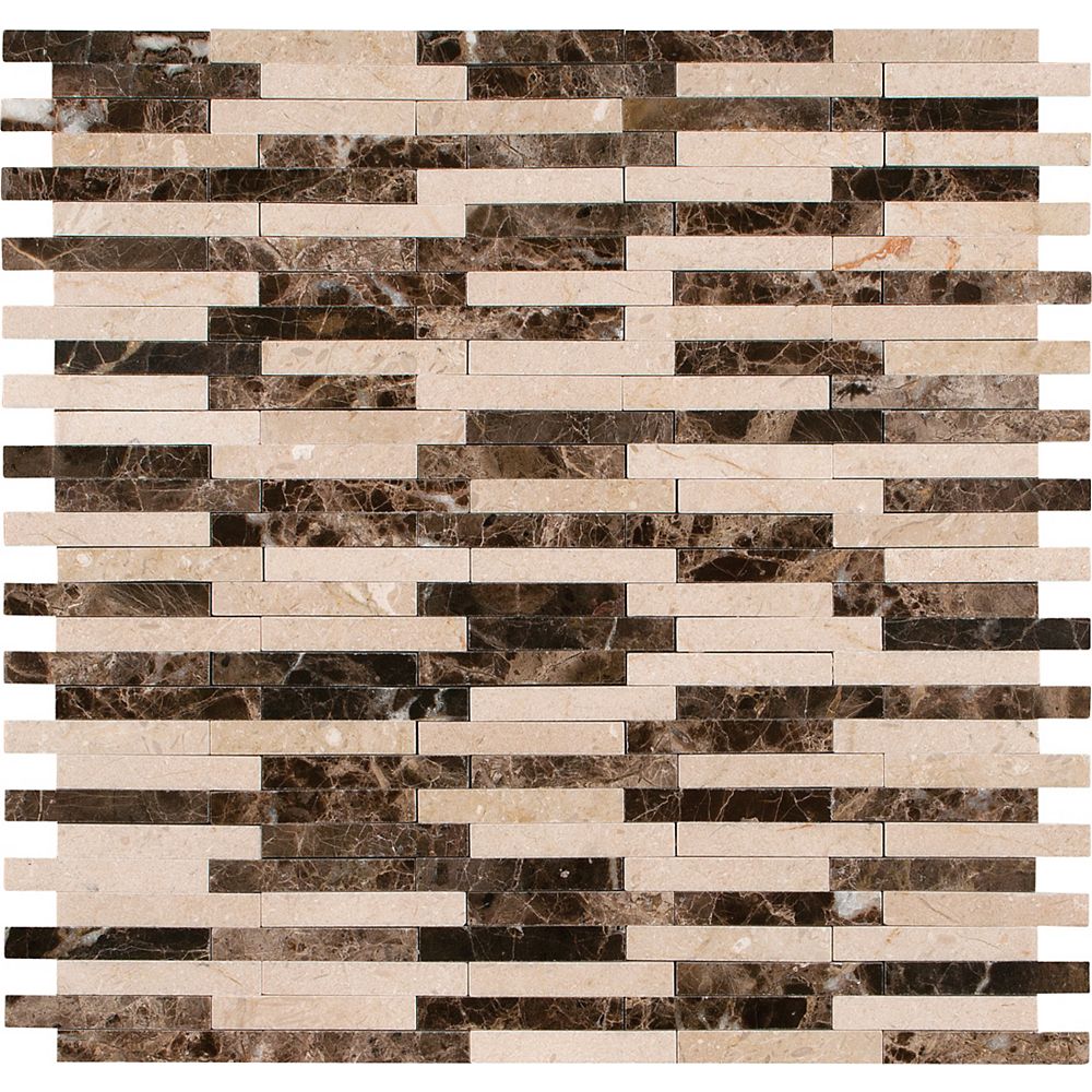 MSI Stone ULC Marble Mesh-Mounted Mosaic Floor and Wall Tile in ...