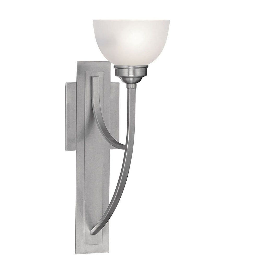 Illumine Providence 1 Light Brushed Nickel Incandescent Wall Sconce ...