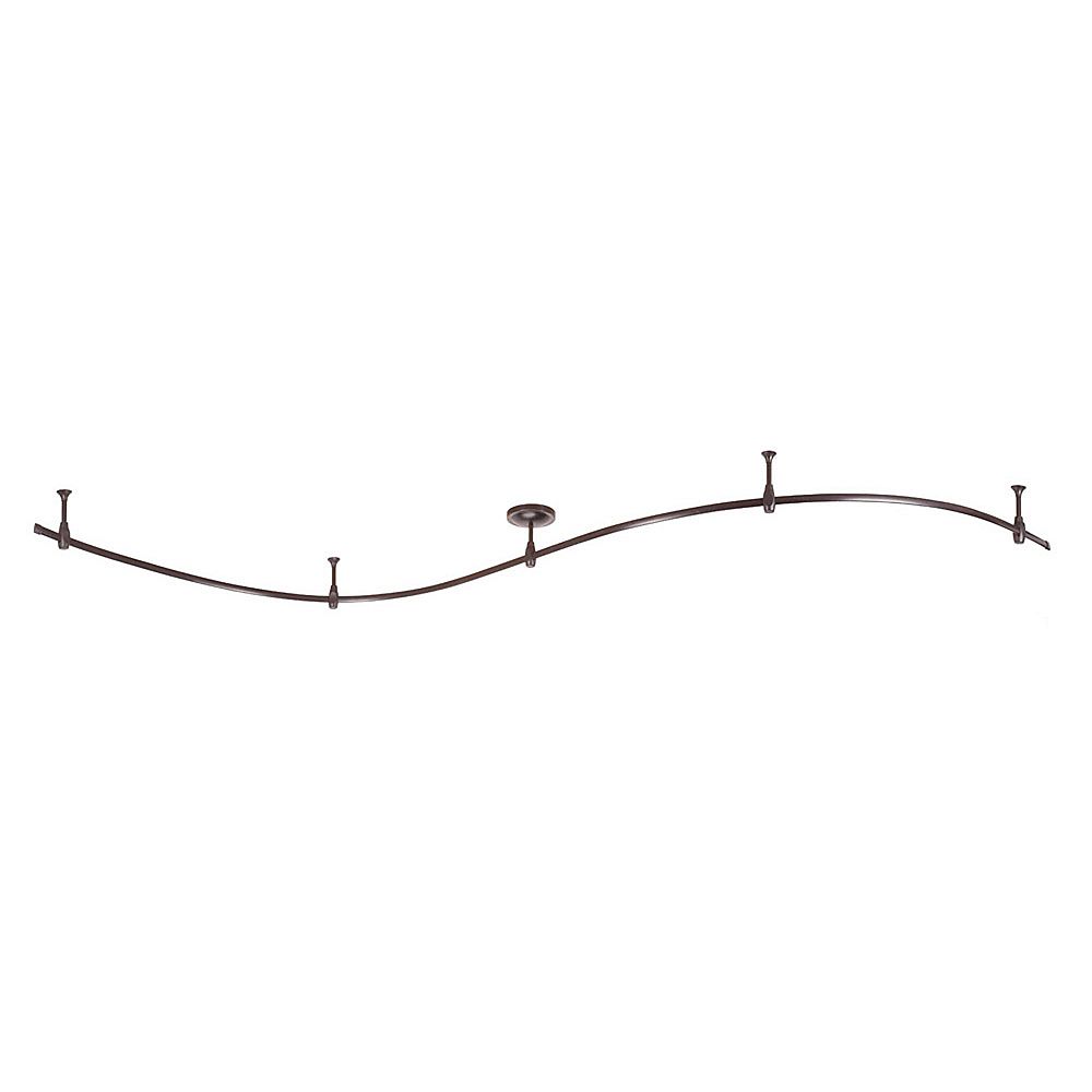 Hampton Bay 10 Feet Bronze Flex Track Starter Kit | The Home Depot Canada