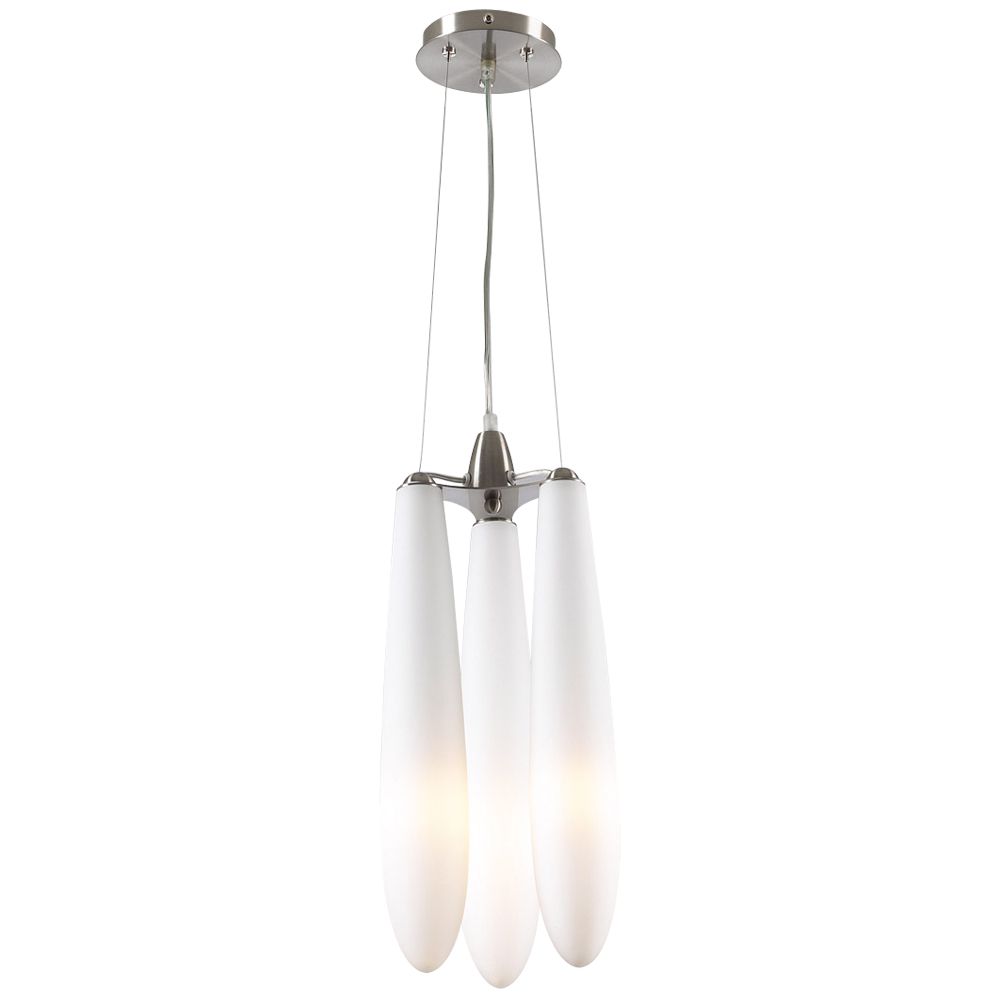 Contemporary Beauty 3 Light Mini Pendant with Matte Opal Glass and ...