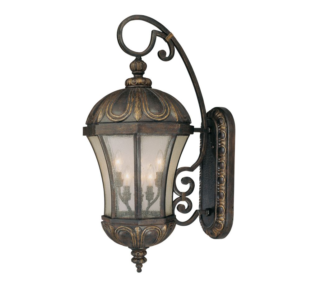 Illumine Satin 6 Light Black Halogen Outdoor Wall Mount With White ...