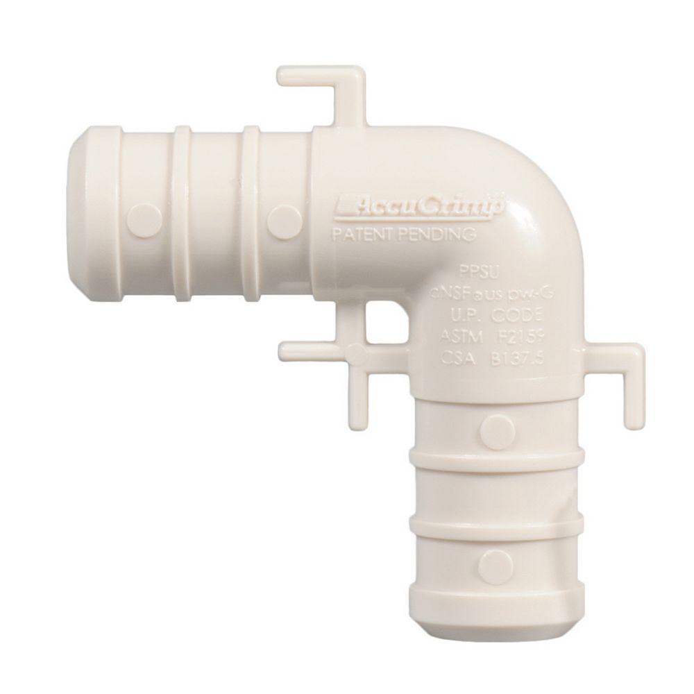 Jag Plumbing Products 1/2 Inch X 1/2 Inch Ppsu Pex Elbow (25-Pack ...