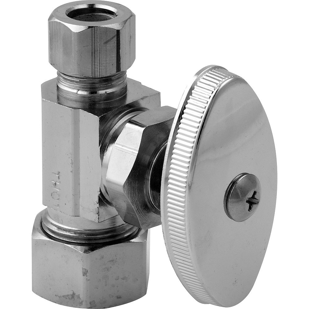 BrassCraft Straight Valve 1/2 Inch Nominal Compression X 3/8 Inch Od ...
