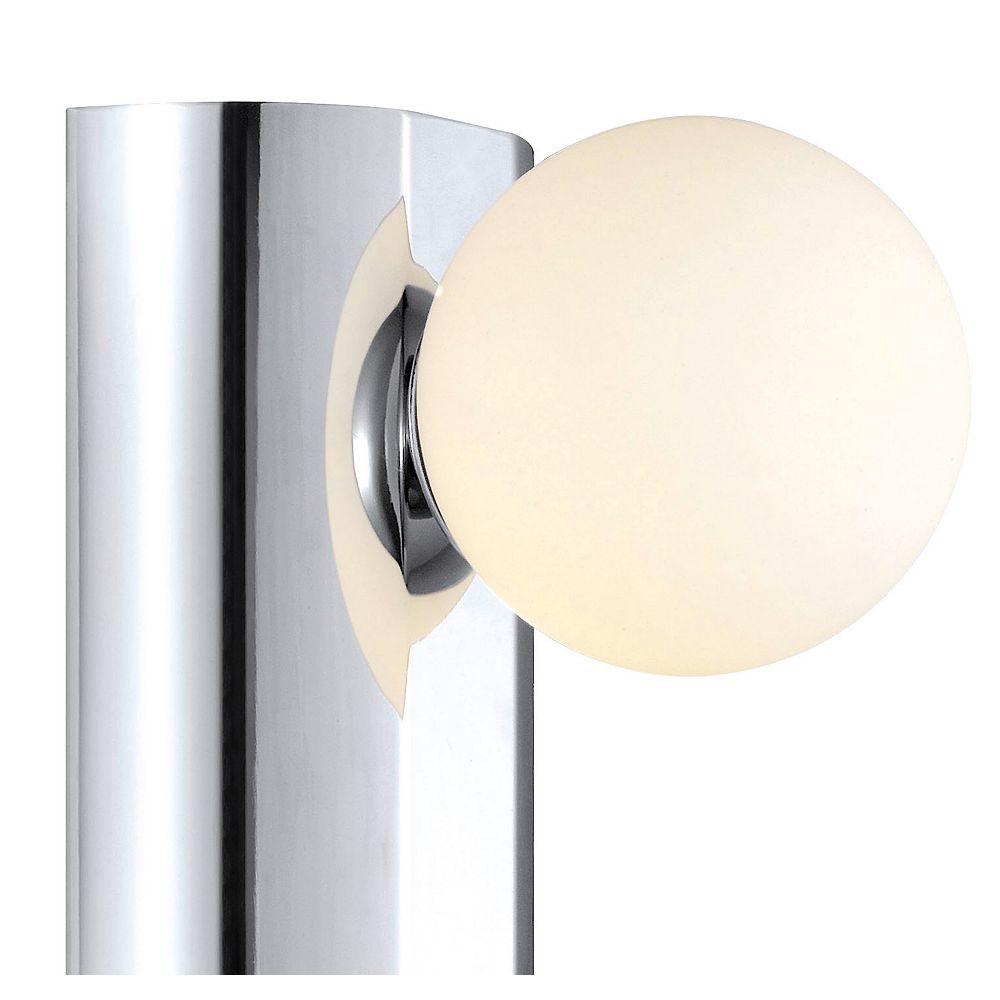 Eglo NESO Wall Light 1L, Chrome Finish, White Glass | The Home Depot Canada