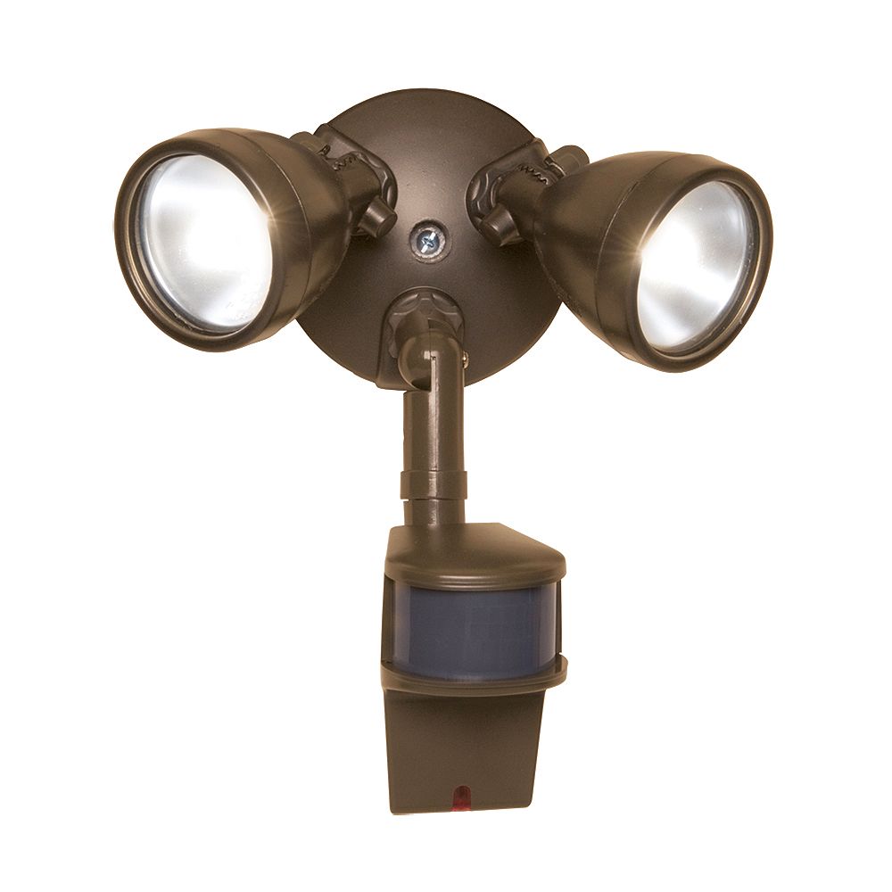 All-Pro 180 Motion Activated 200w Twin Bronze Bullet Style Halogen ...