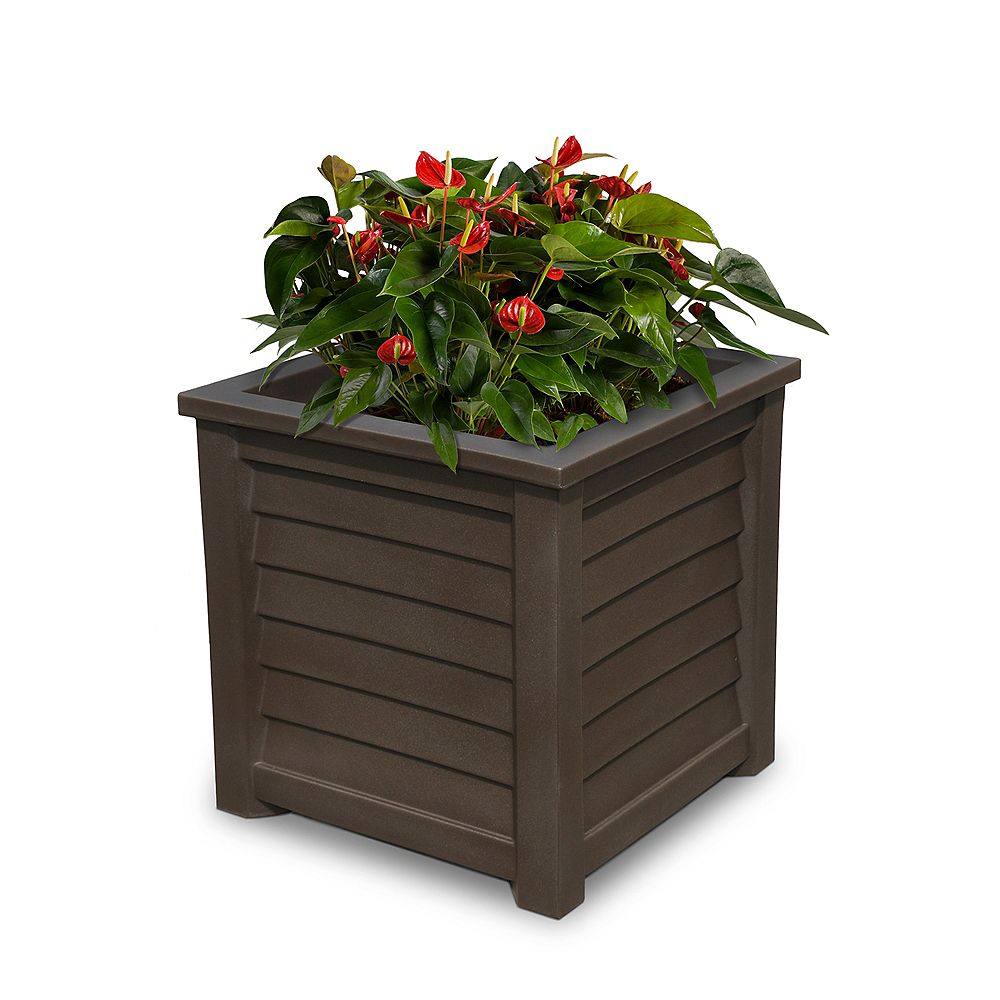 Mayne Lakeland 20-inch x 20-inch Planter in Espresso | The Home Depot ...