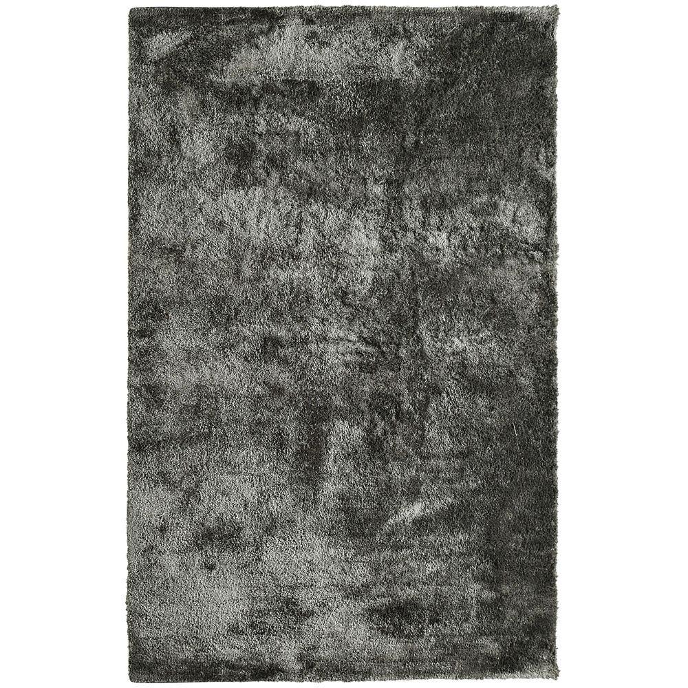 Lanart Rug Loft Shag Grey 8 ft. x 10 ft. Indoor Shag Rectangular Area ...
