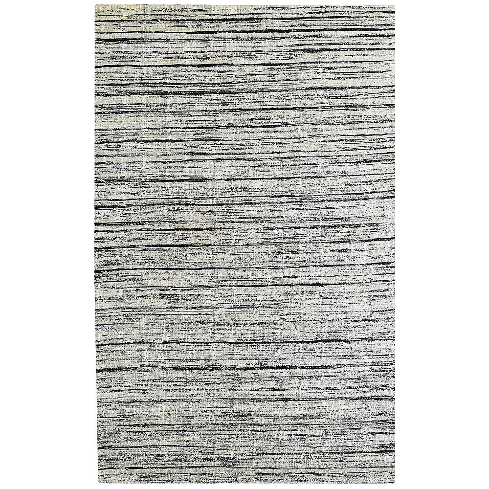 Lanart Rug SilkWeave Grey 8 ft. x 10 ft. Indoor Textured Rectangular ...
