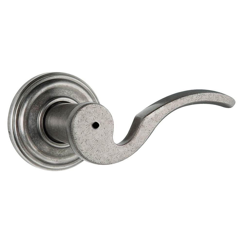 Weiser Brooklane Rustic Bronze Passage Lever | The Home Depot Canada