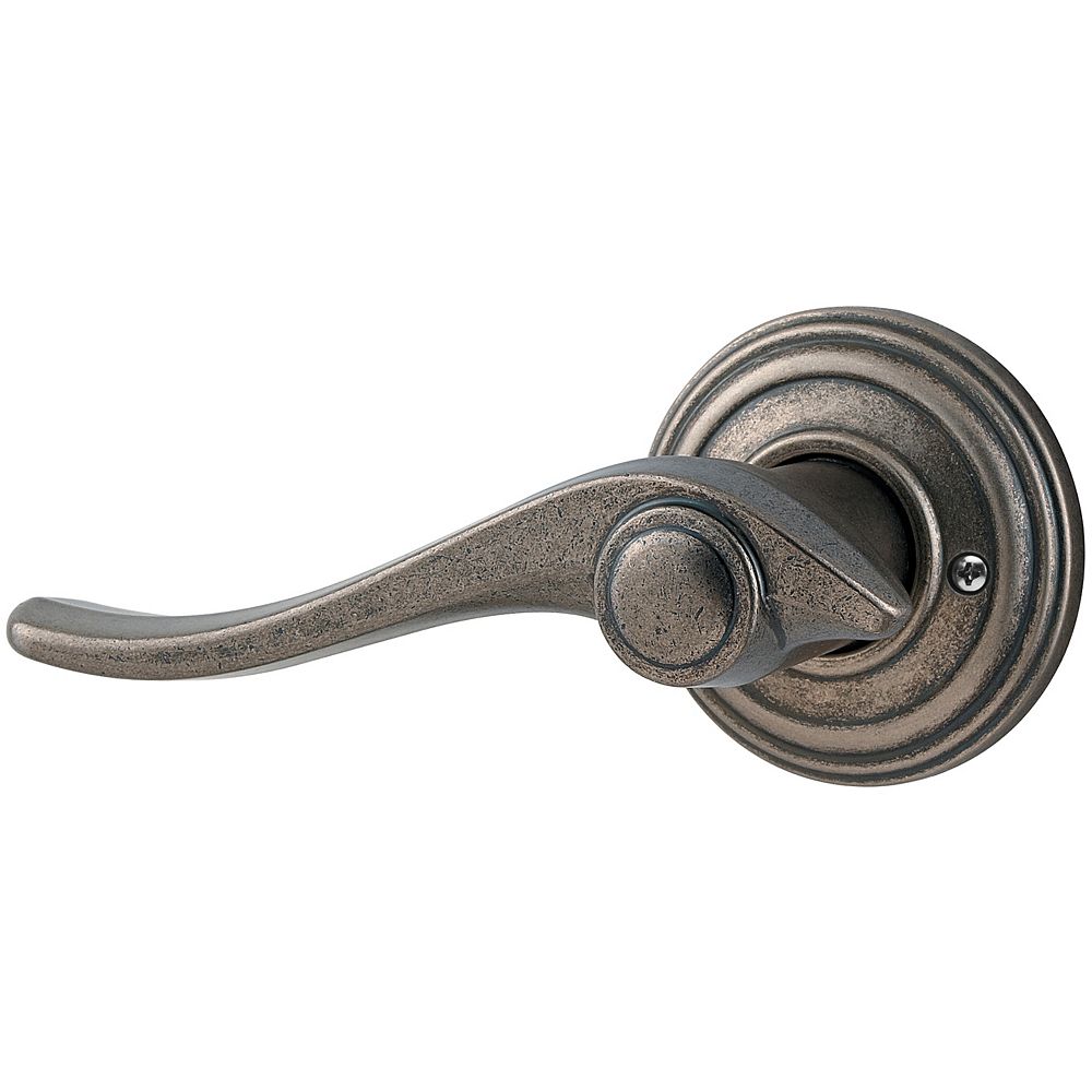 Weiser Avalon Dummy Lever in Rustic Pewter | The Home Depot Canada