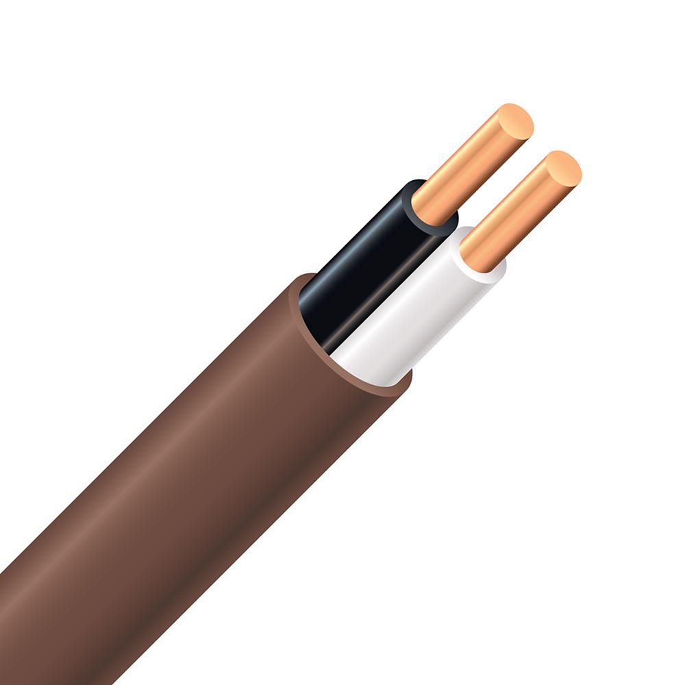 Southwire 18/2 FAS/LVT Thermostat Wire 75M - Brown | The Home Depot Canada