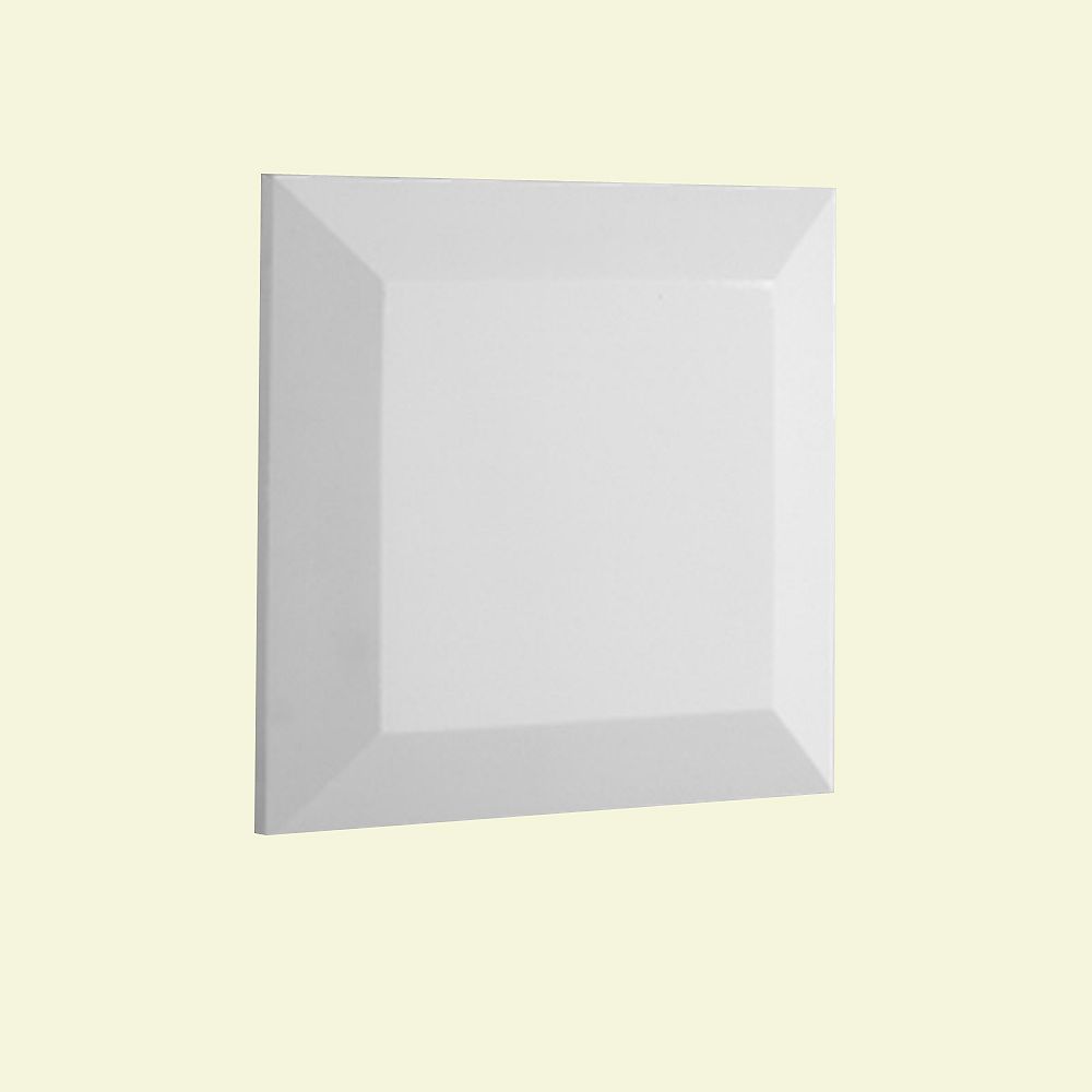 Fypon 1-1/2 Inch x 6-1/2 Inch x 6-1/2 Inch Polyurethane Flat Post Top ...