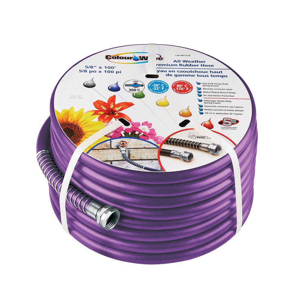 Colourwave 5 8 X 100 Premium Rubber Garden Hose Purple The Home colourwave-5-8-x-100-premium-rubber-garden-hose-purple-the-home
