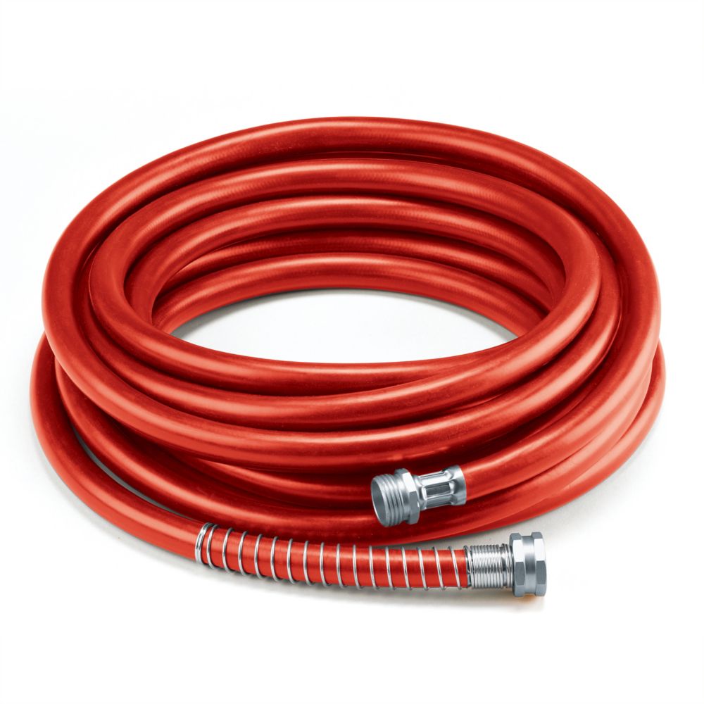 Colourwave 5/8" x 50' Premium Rubber Garden Hose - Red | The Home Depot ...