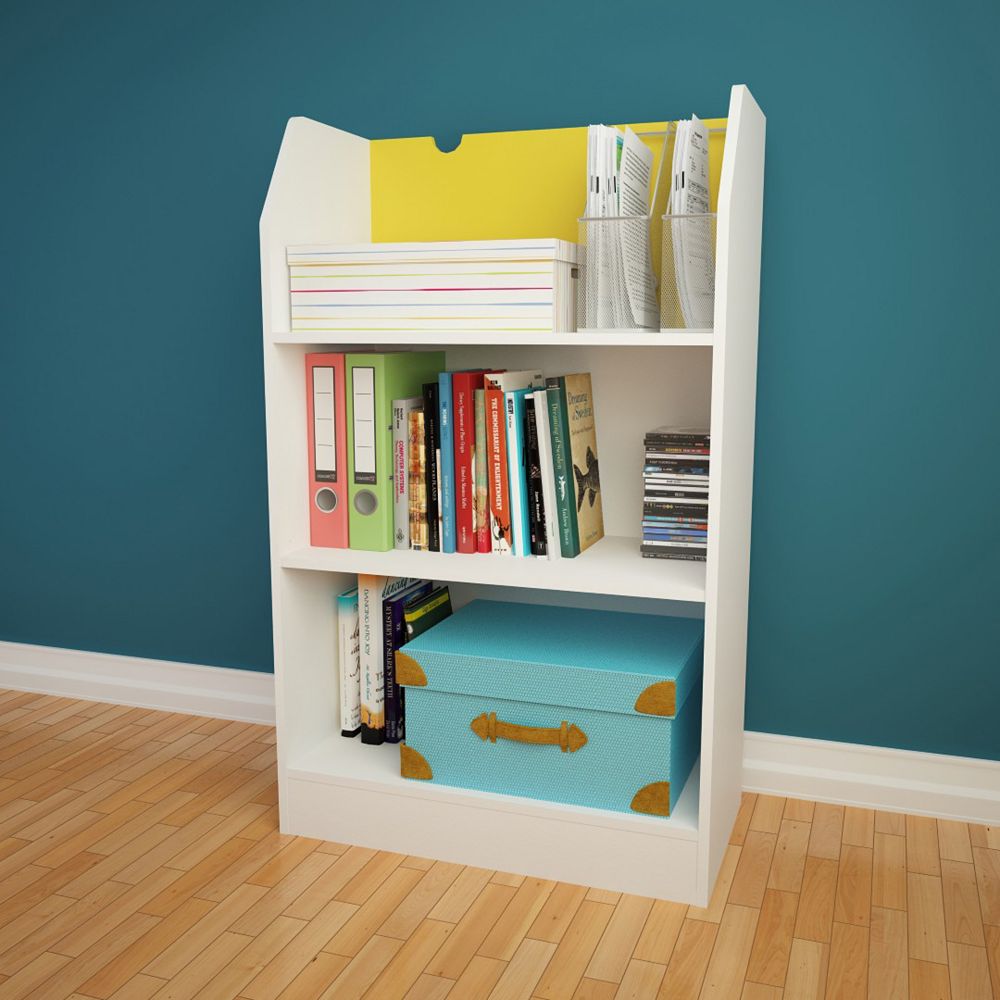 Nexera 28-inch x 46.13-inch x 15-inch 4-Shelf Solid Wood Bookcase in ...