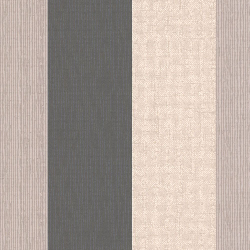 Graham & Brown Java Stripe Black/Beige Wallpaper | The Home Depot Canada