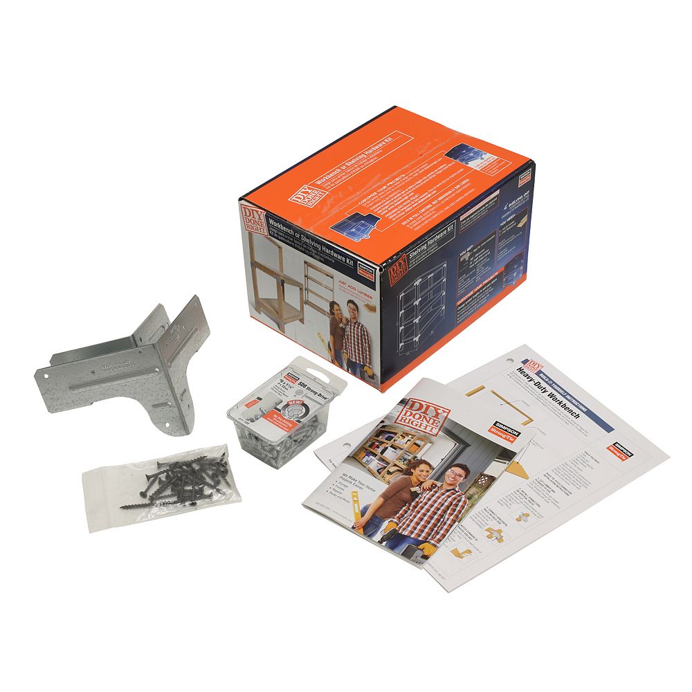 Simpson Strong-Tie WBSK Workbench and Shelving Hardware Kit | The Home ...