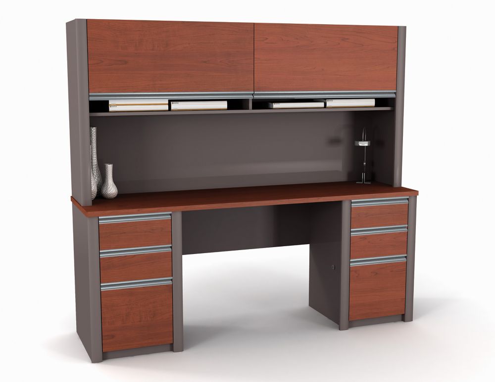 Bestar Connation 71.1-inch x 65.9-inch x 23.4-inch Standard Computer ...