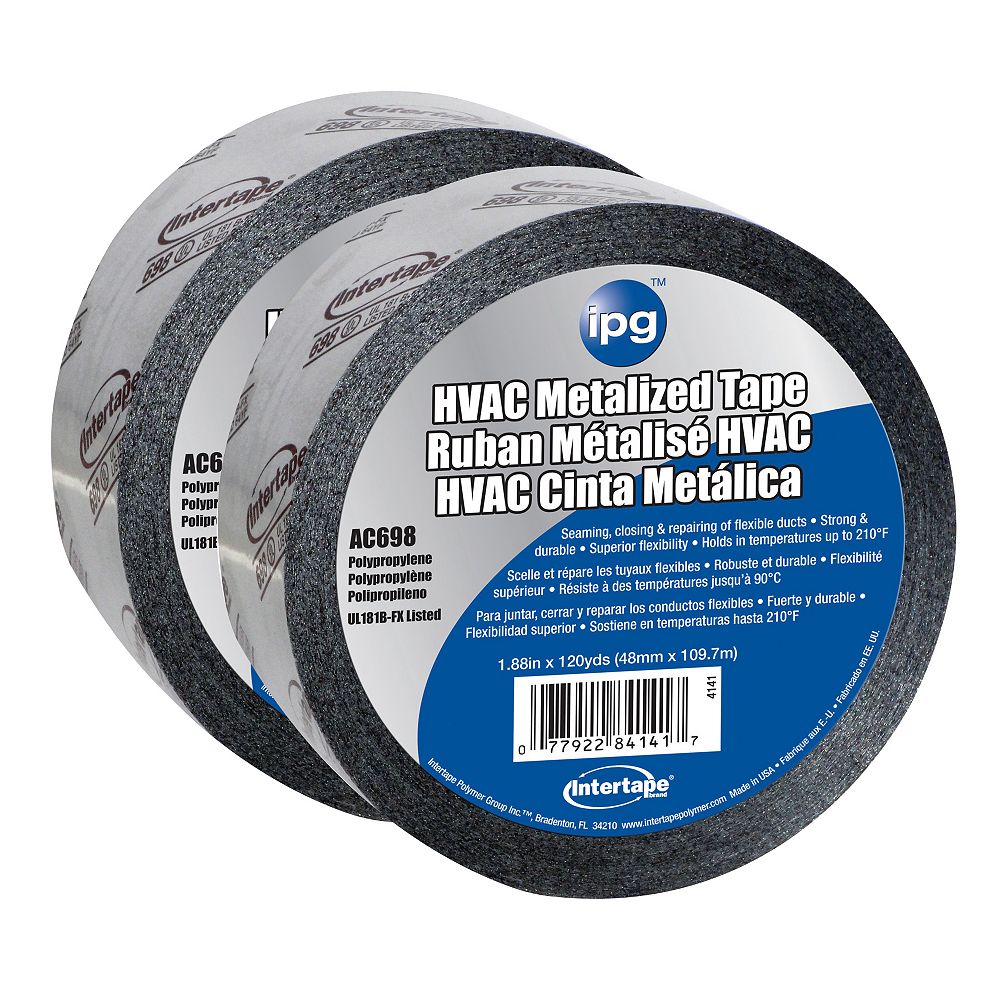 ipg Intertape Polymer Group HVAC Acrylic Duct Tape 1.88-inch x 120 ... ipg Intertape Polymer Group HVAC Acrylic Duct Tape 1.88-inch x 120 ...