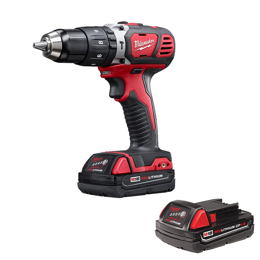 Milwaukee Tool Ens Perceuse à Percussion M18 Sans Fil Au Li Ion 1 2