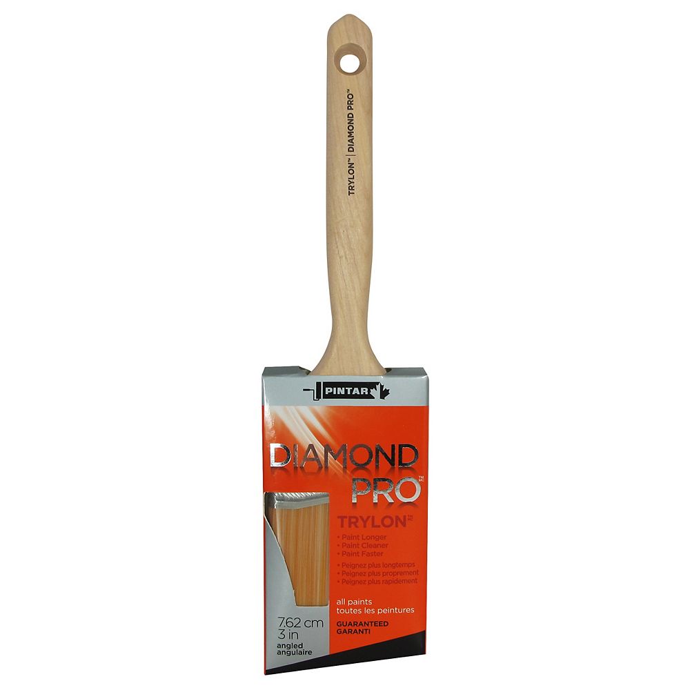 Pintar Diamond Pro Angular Sash Brush - 3 Inch (75mm) | The Home Depot ...