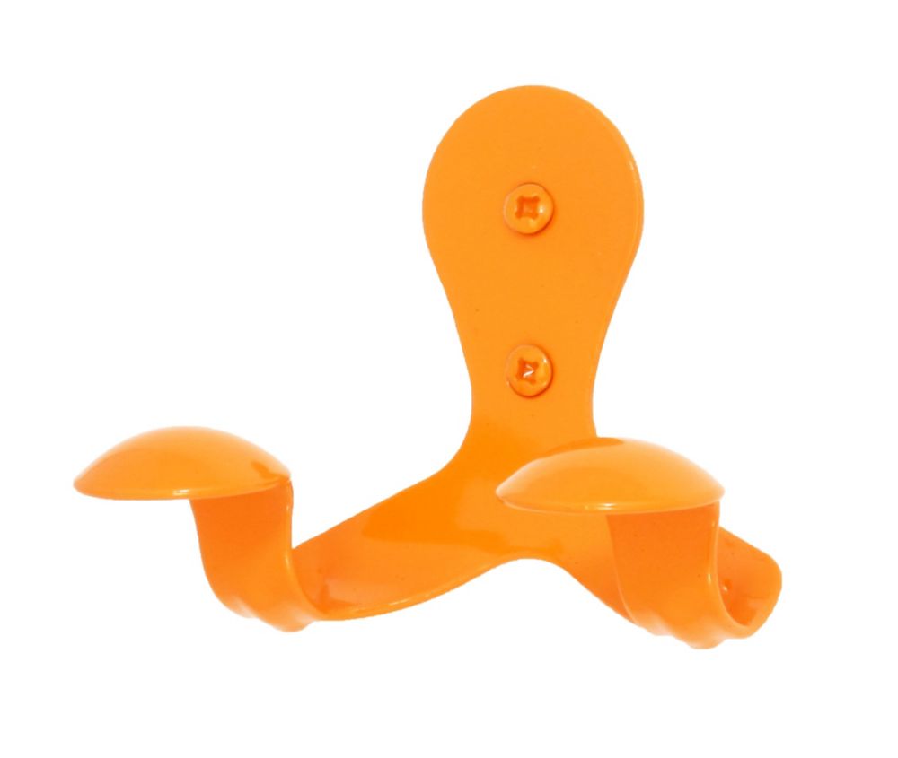 Klassen Smart Hooks Tangerine orange double hook | The Home Depot Canada