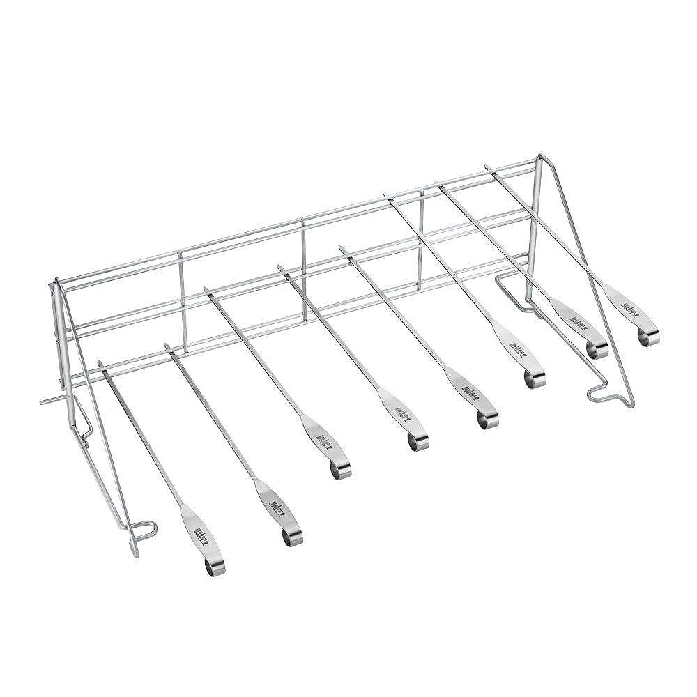 Weber Elevations Tiered Cooking System BBQ Rack and Skewer Set | The ...