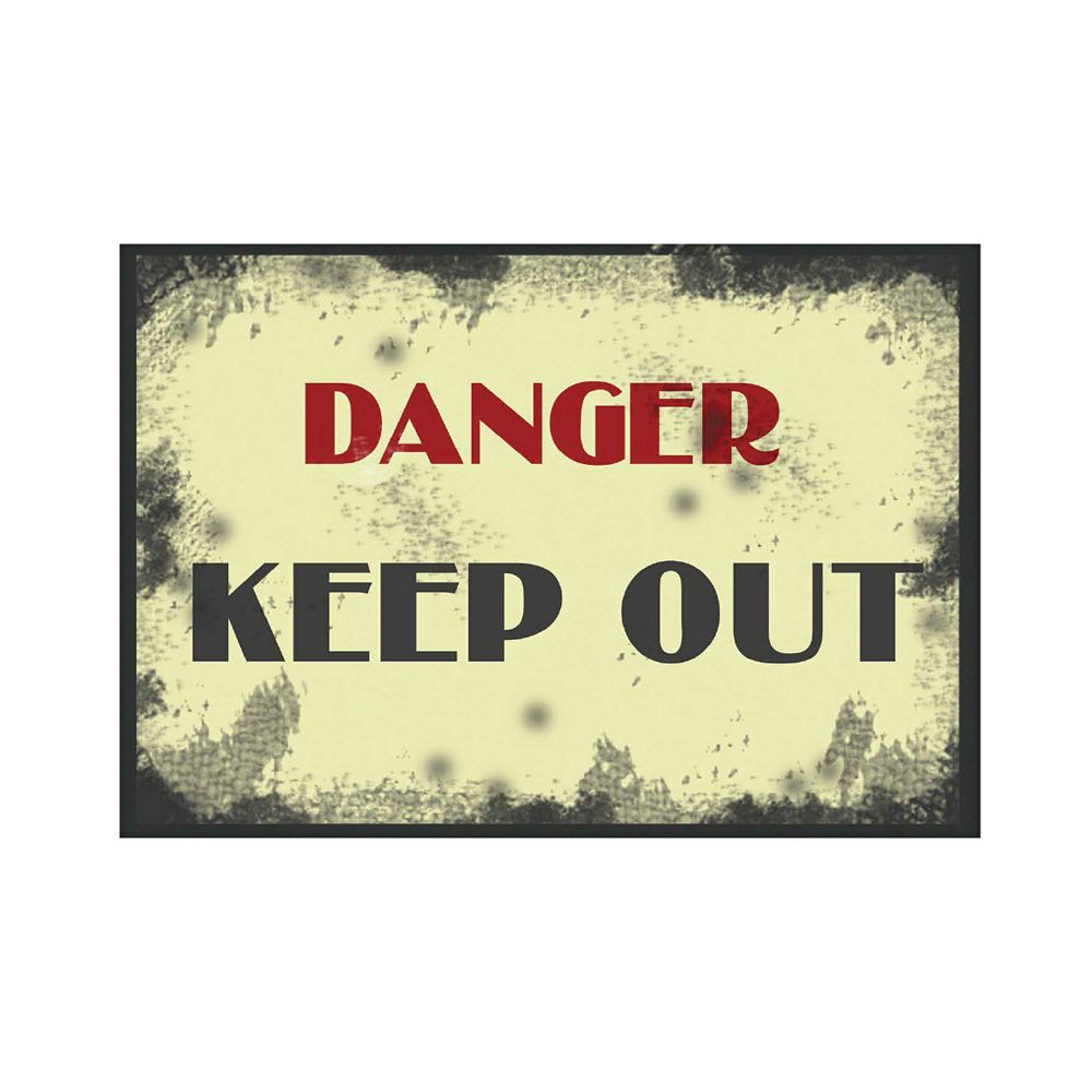 Hillman 10-inch x 14-inch Aluminum Sign Vintage Keep Out | The Home ...
