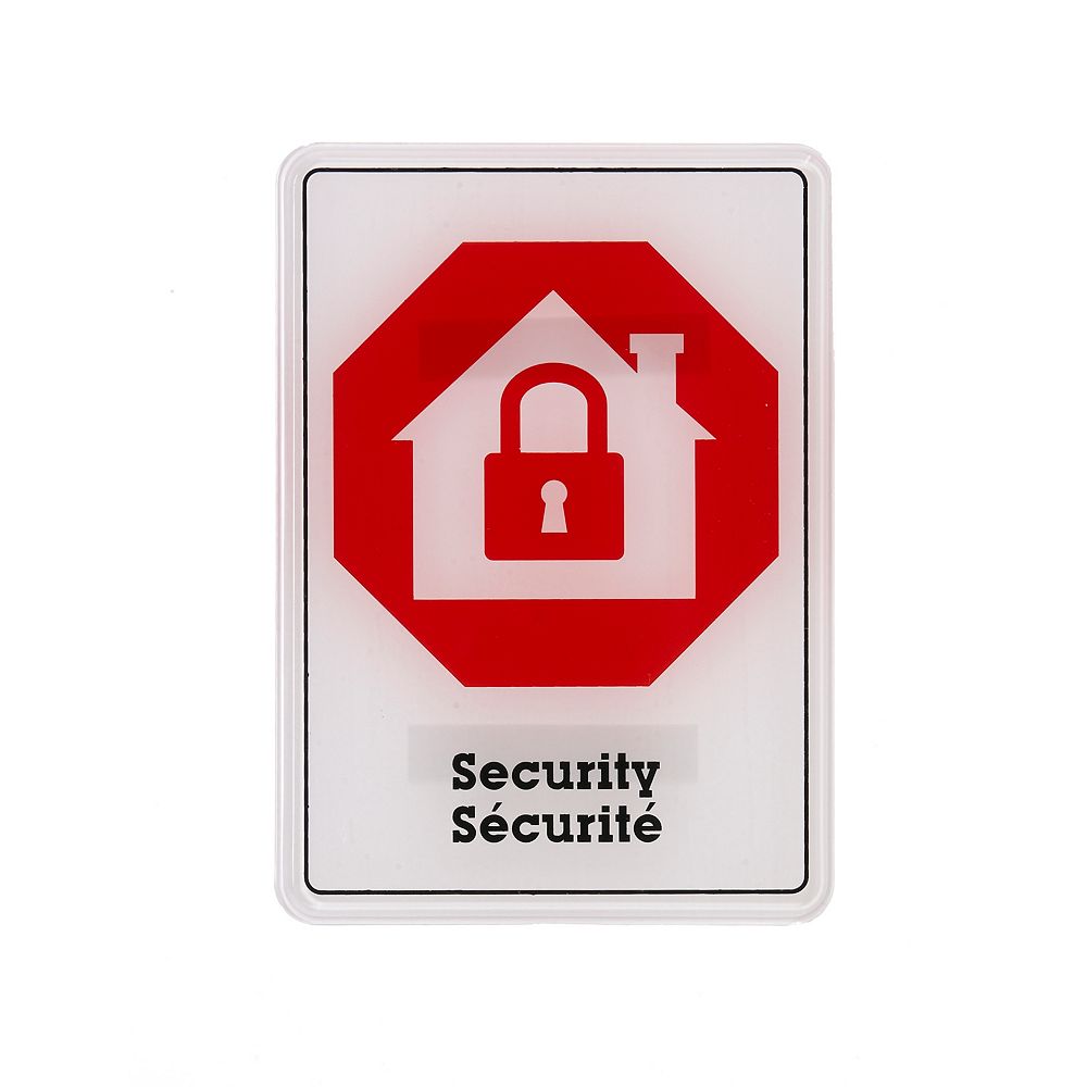 Hillman 5x7 Sign - Internat Security | The Home Depot Canada