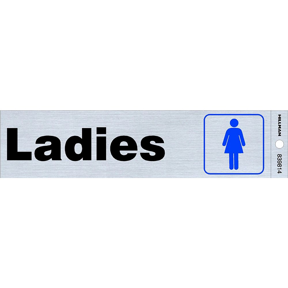 Hillman 2 x 8-inch Ladies Sign - 1pc | The Home Depot Canada