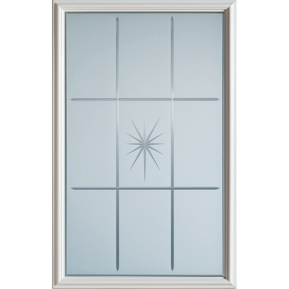 STANLEY Doors 23 inch x 37 inch Beaujolais 1/2 Lite Decorative Glass ...
