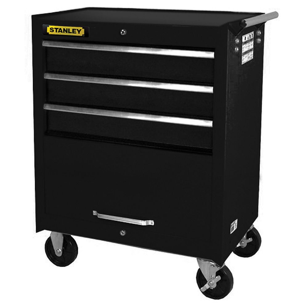 STANLEY 27-inch 3-Drawer 1-Door Cabinet in Black | The Home Depot Canada
