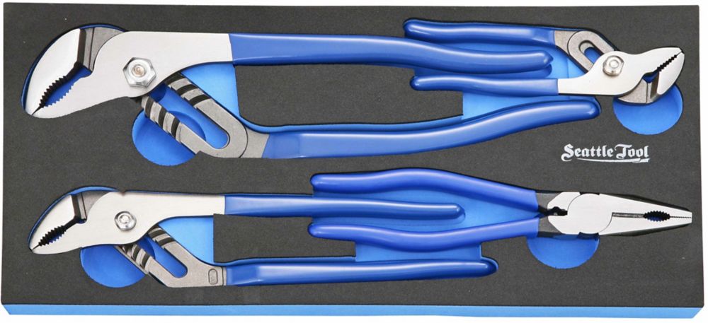Seattle Tool Groove Joint and Combination Plier Set- 4-Piece | The Home ...