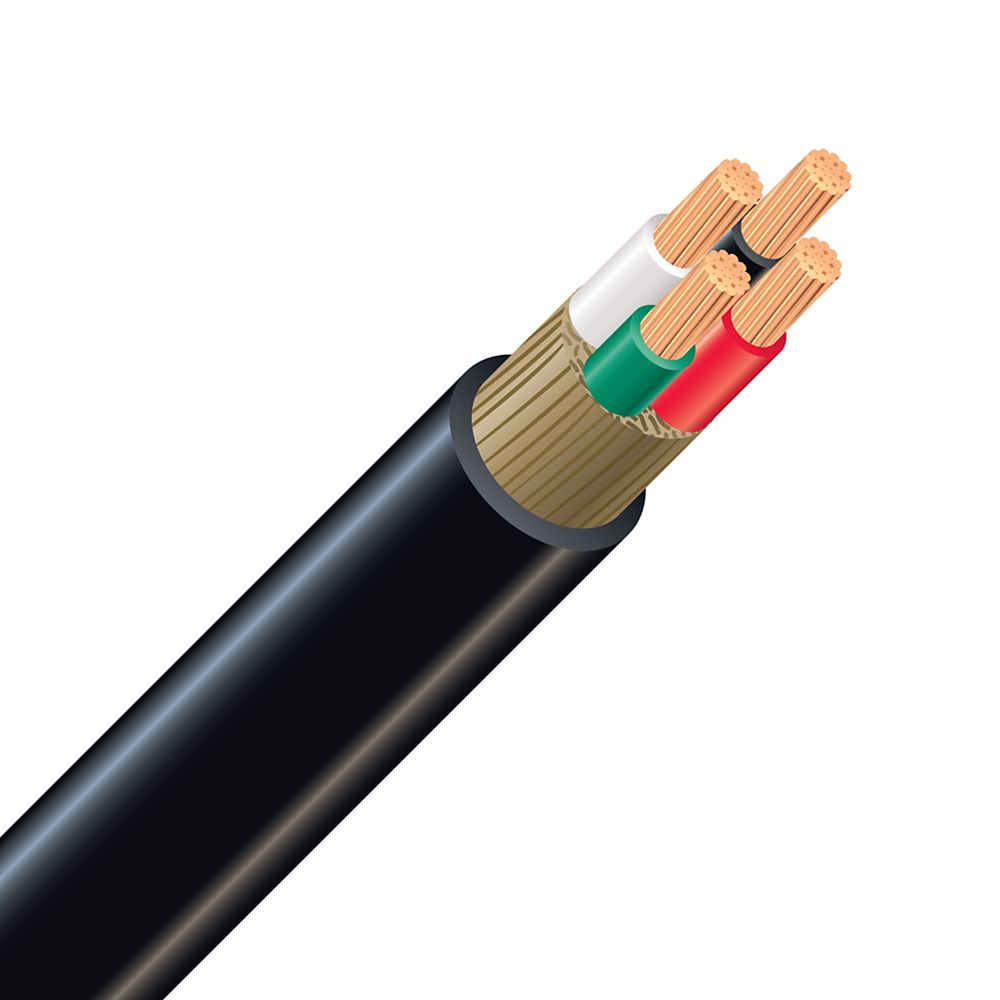 Southwire SOOW Copper Electrical Cord 12/4 Black | The Home Depot Canada