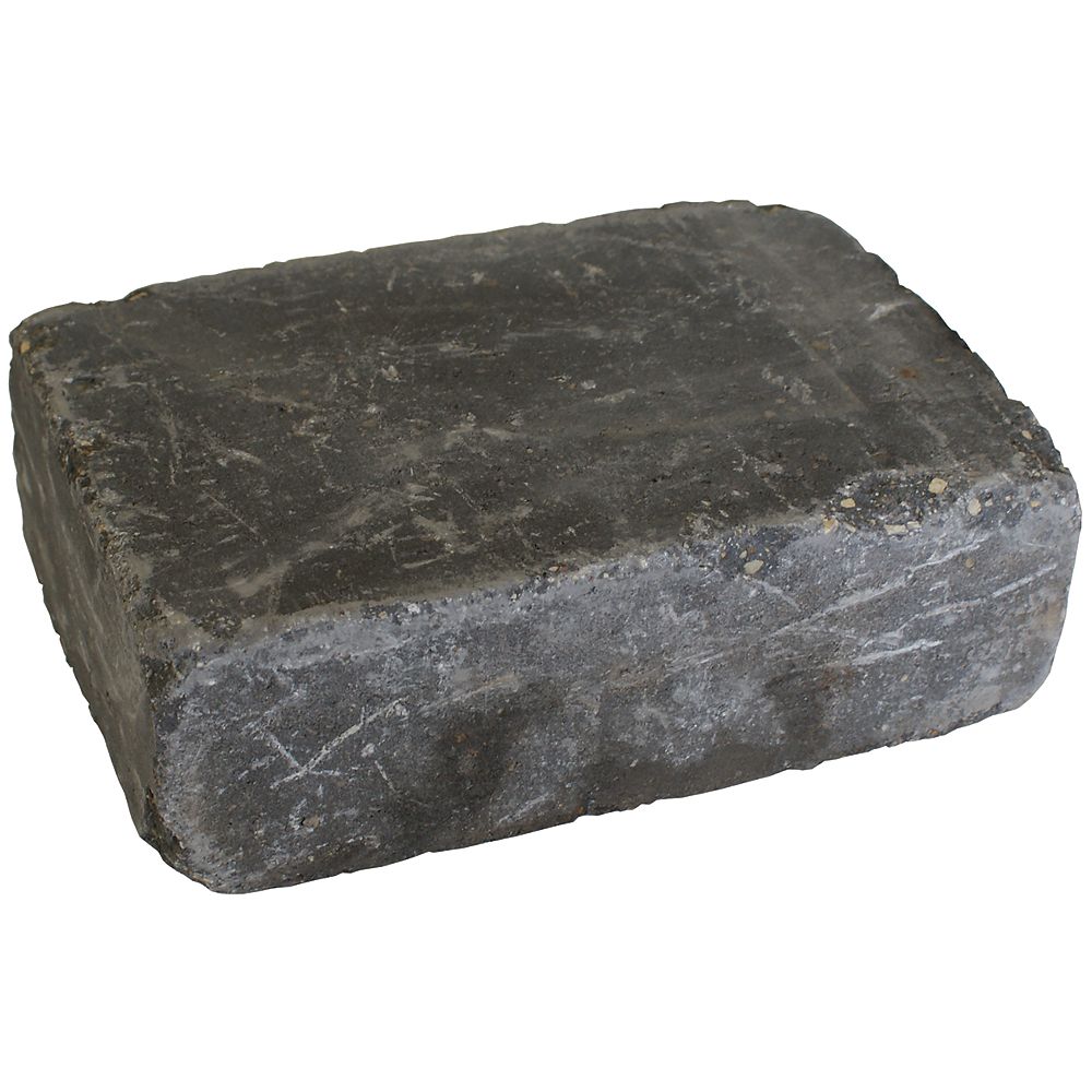 Cindercrete Stonewall Plaza Charcoal Wall Block | The Home Depot Canada