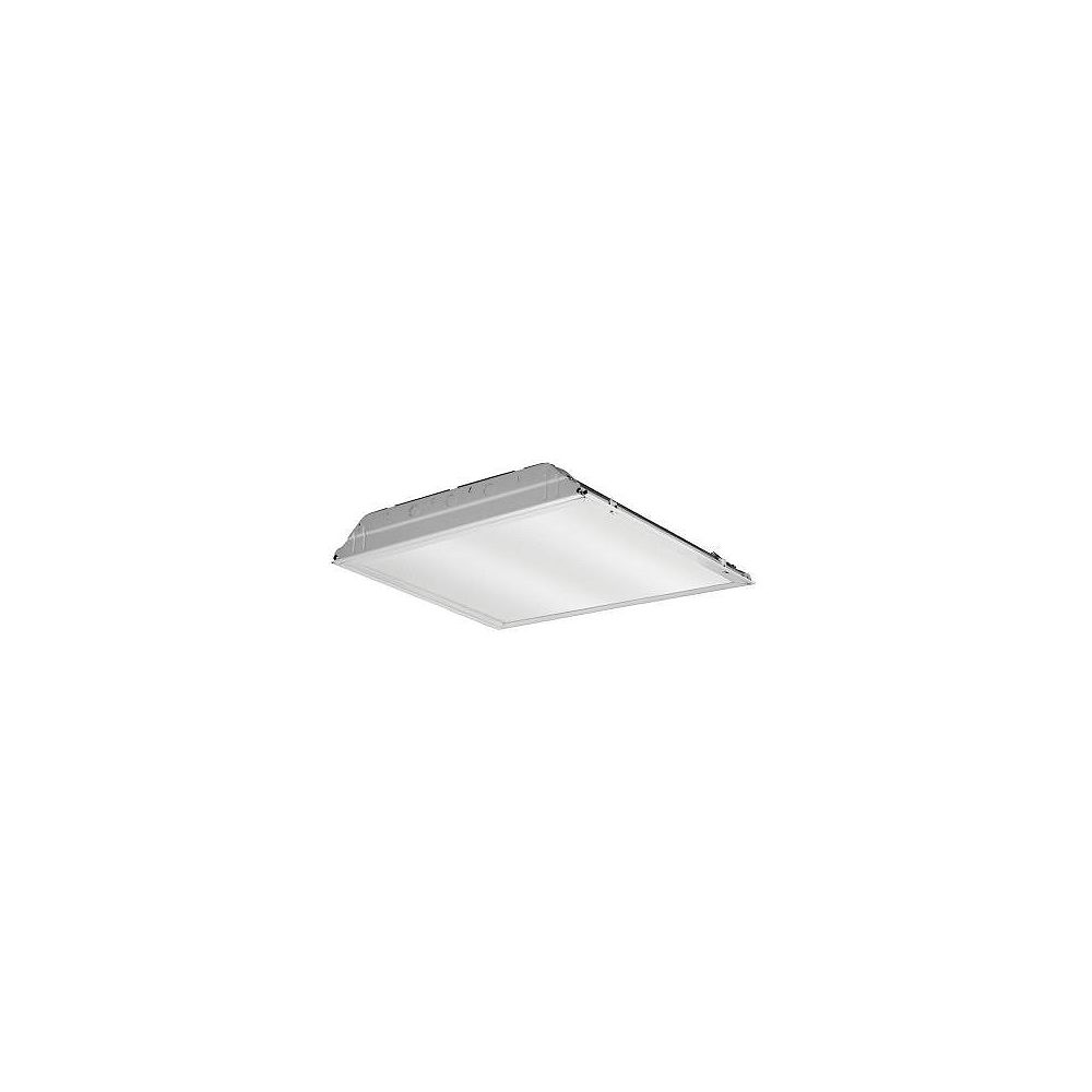 Lithonia Lighting 2 ft. x 2 ft. White LED Lay-In Troffer with Prismatic ...