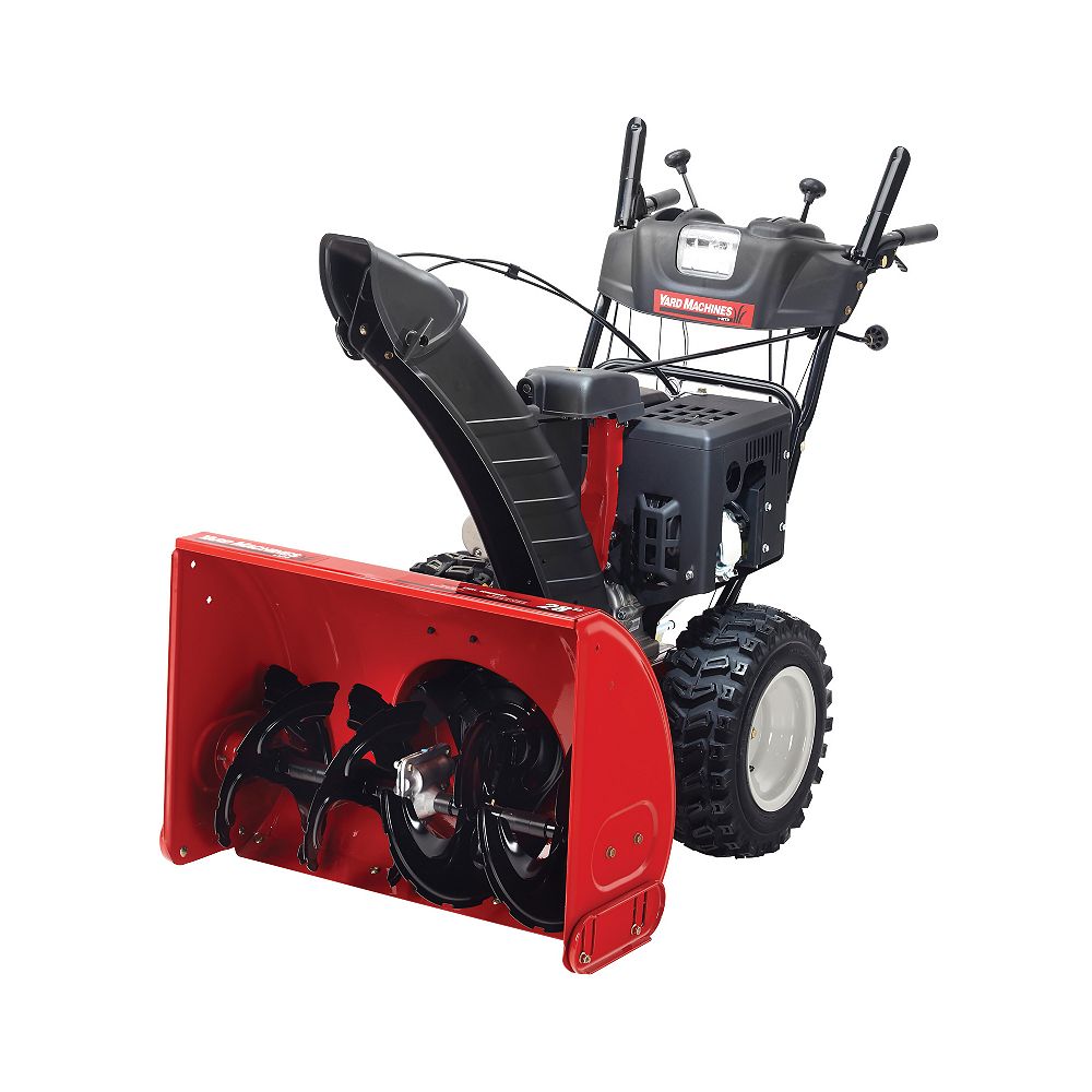Yard Machines 357cc Electric Snowblower with 28-Inch Clearing Width ...