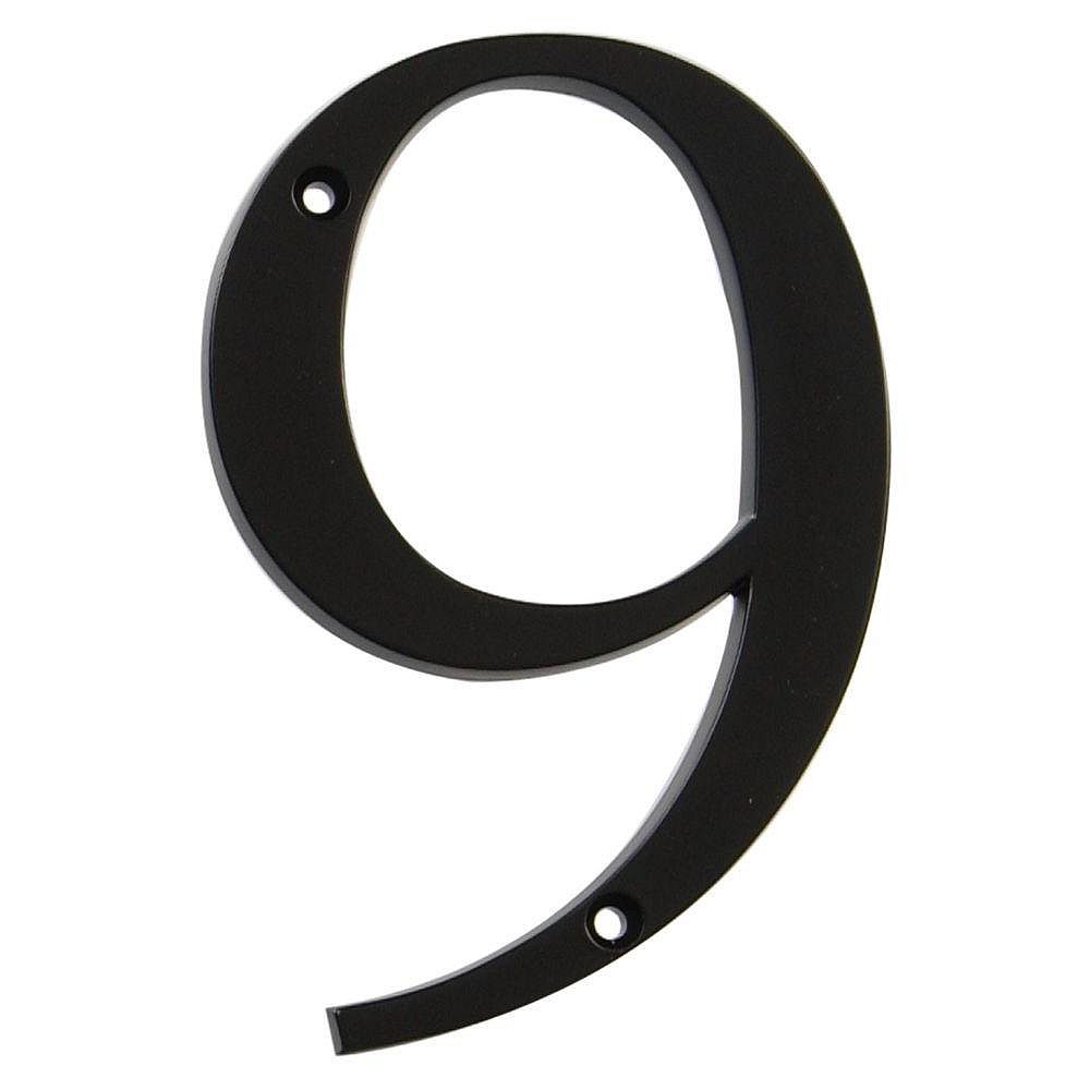 Hillman 4-inch Black House Number 9 - 1pc | The Home Depot Canada