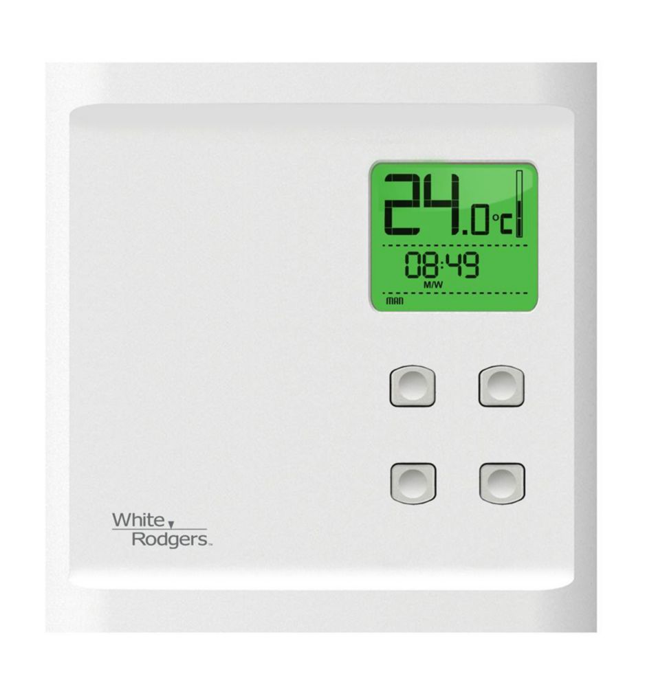 White-Rodgers Digital Programmable Baseboard Thermostat -Single Pole ...