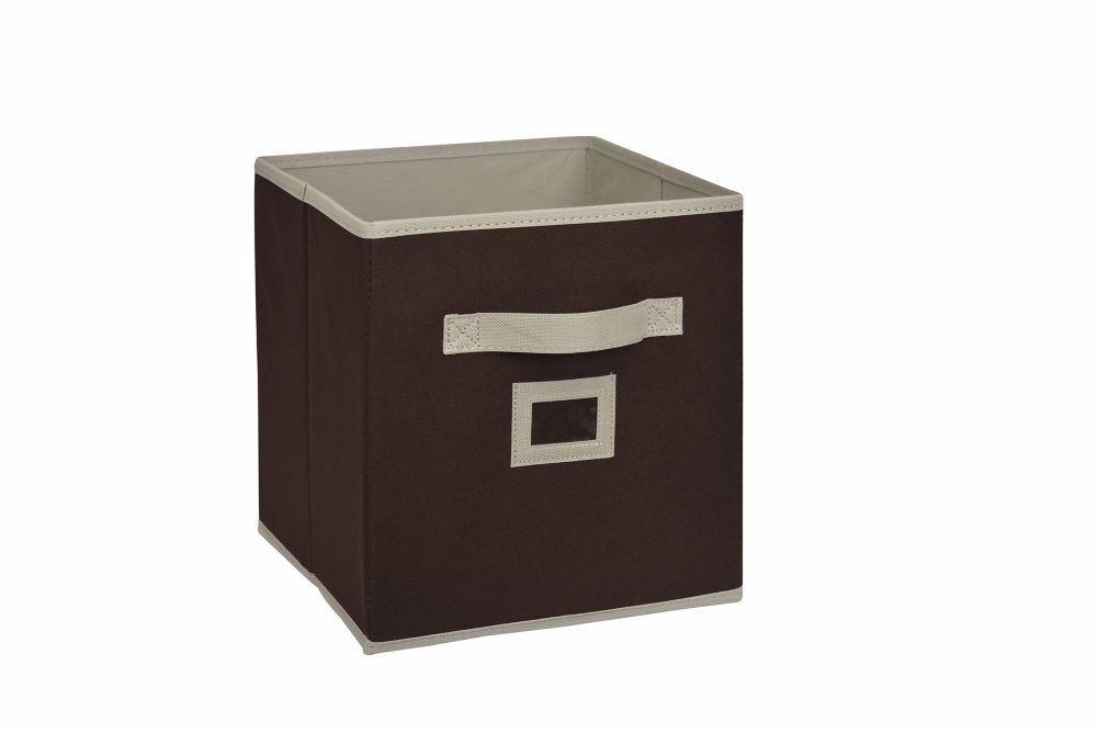 HDG 10.5-inch Fabric Drawer Cube in Brown | The Home Depot Canada