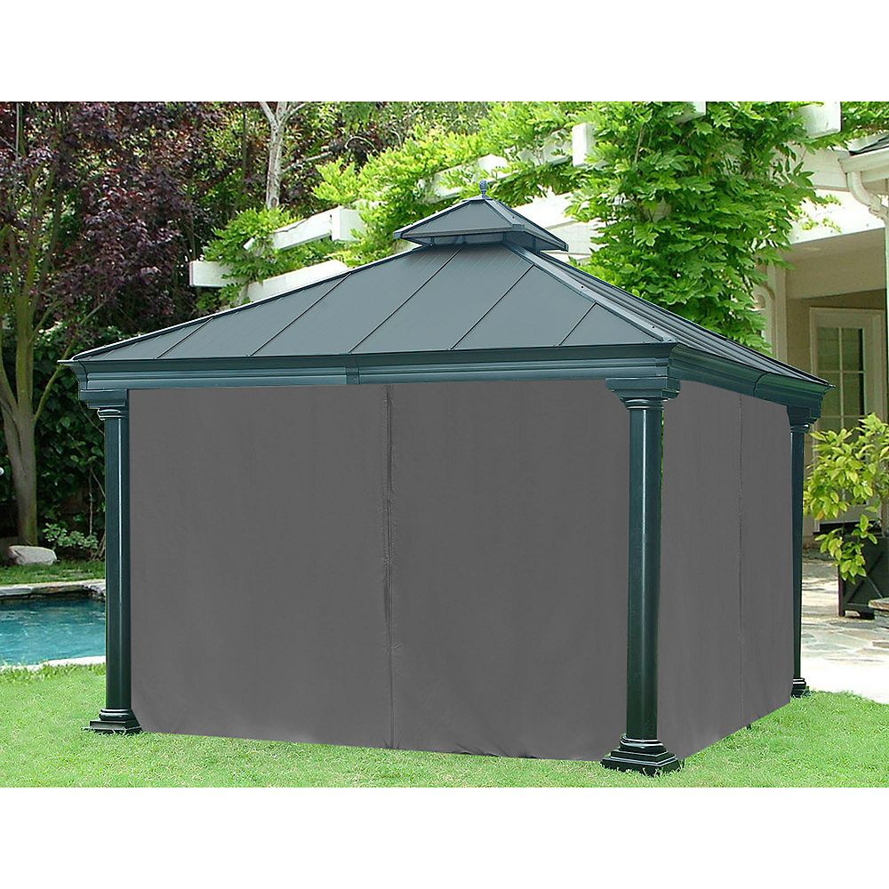 Sunjoy Universal Broadway 12 ft. x 12 ft. Gazebo Privacy Curtain | The ...