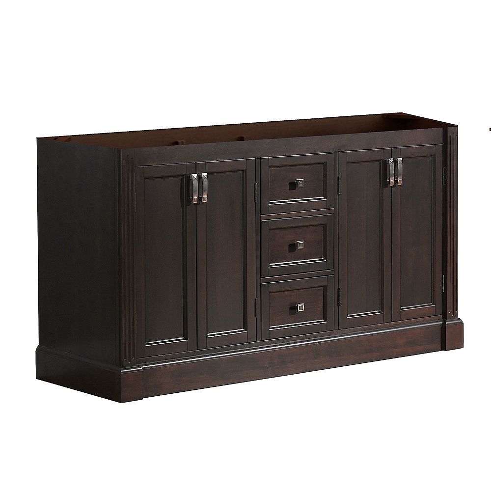 Magick Woods Wellington 61-inch W 3-Drawer 4-Door Freestanding Vanity ...