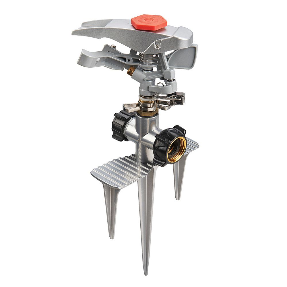 Rainwave Metal Pro Series Impulse Sprinkler on Spike | The Home Depot ...