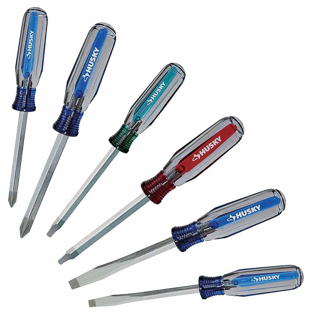 Husky Acetate Handled Screwdriver Set (6-Piece) | The Home Depot Canada