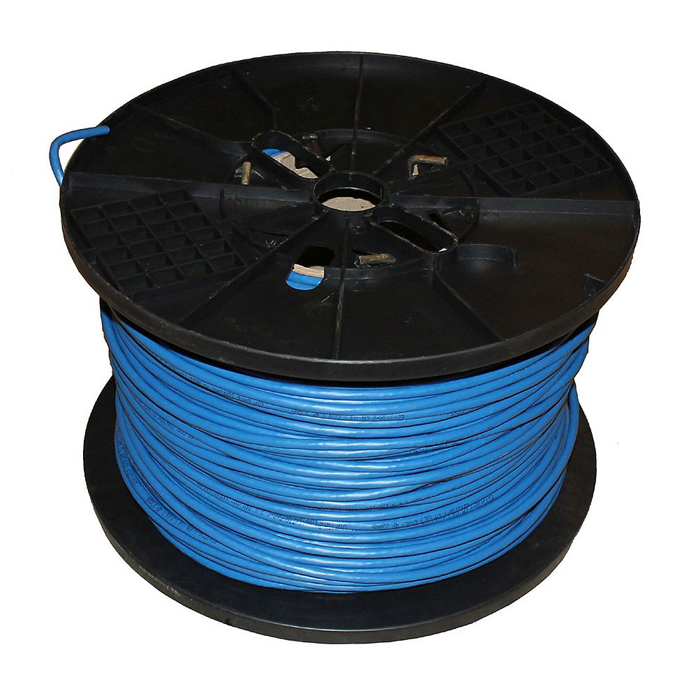 TygerWire Category 6 1000 ft. Blue 24-4 Unshielded Twist Pair Cable ...