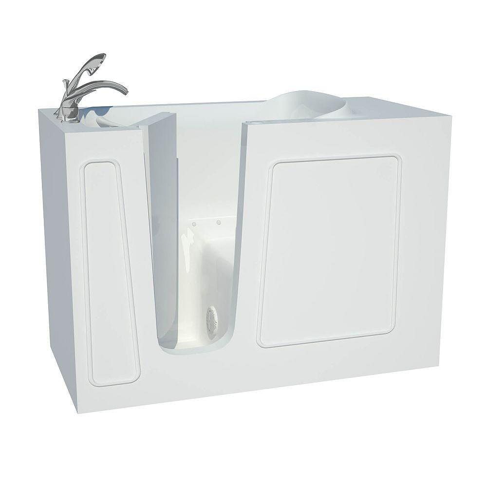 Universal Tubs 4 ft. 5-inch Fiberglass Alcove Rectangular Left Drain ...